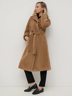 Moteriškas paltas ruda Manuela Conti | Www.soulz.lt