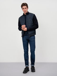 Vyriški marškinėliai tr.r. tamsiai mėlyna BOSS | Soulz.lt