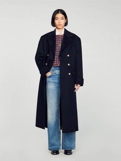 Moteriškas paltas juoda Sandro | Www.soulz.lt