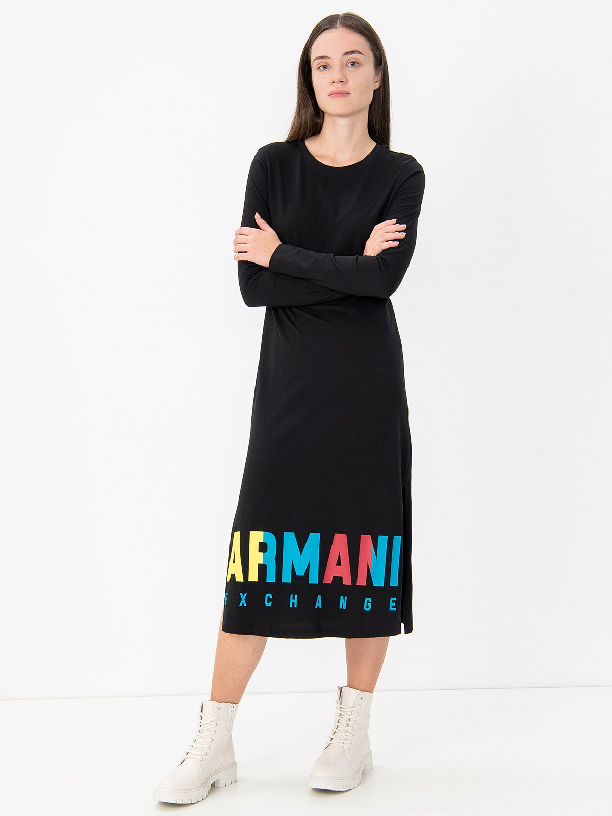 Women s dress black Armani Exchange Soulz.lv