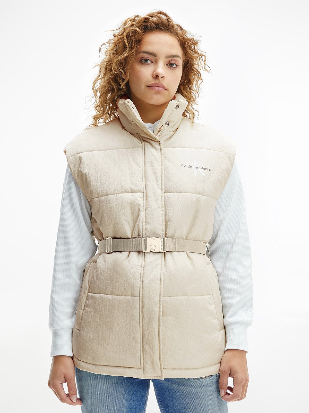 Women s vest beige Calvin Klein Jeans Soulz.lv