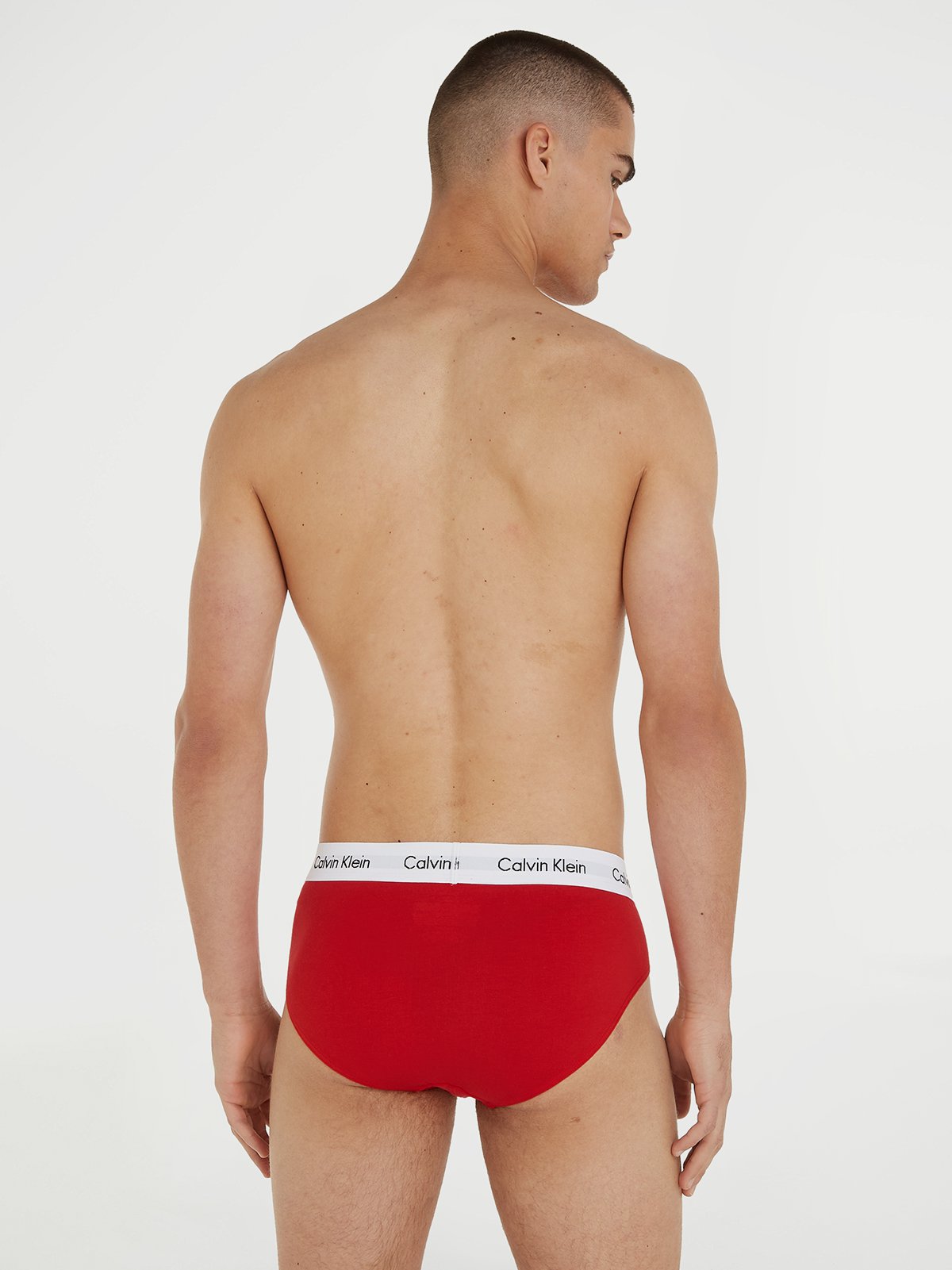 Red calvin klein men's underwear store
